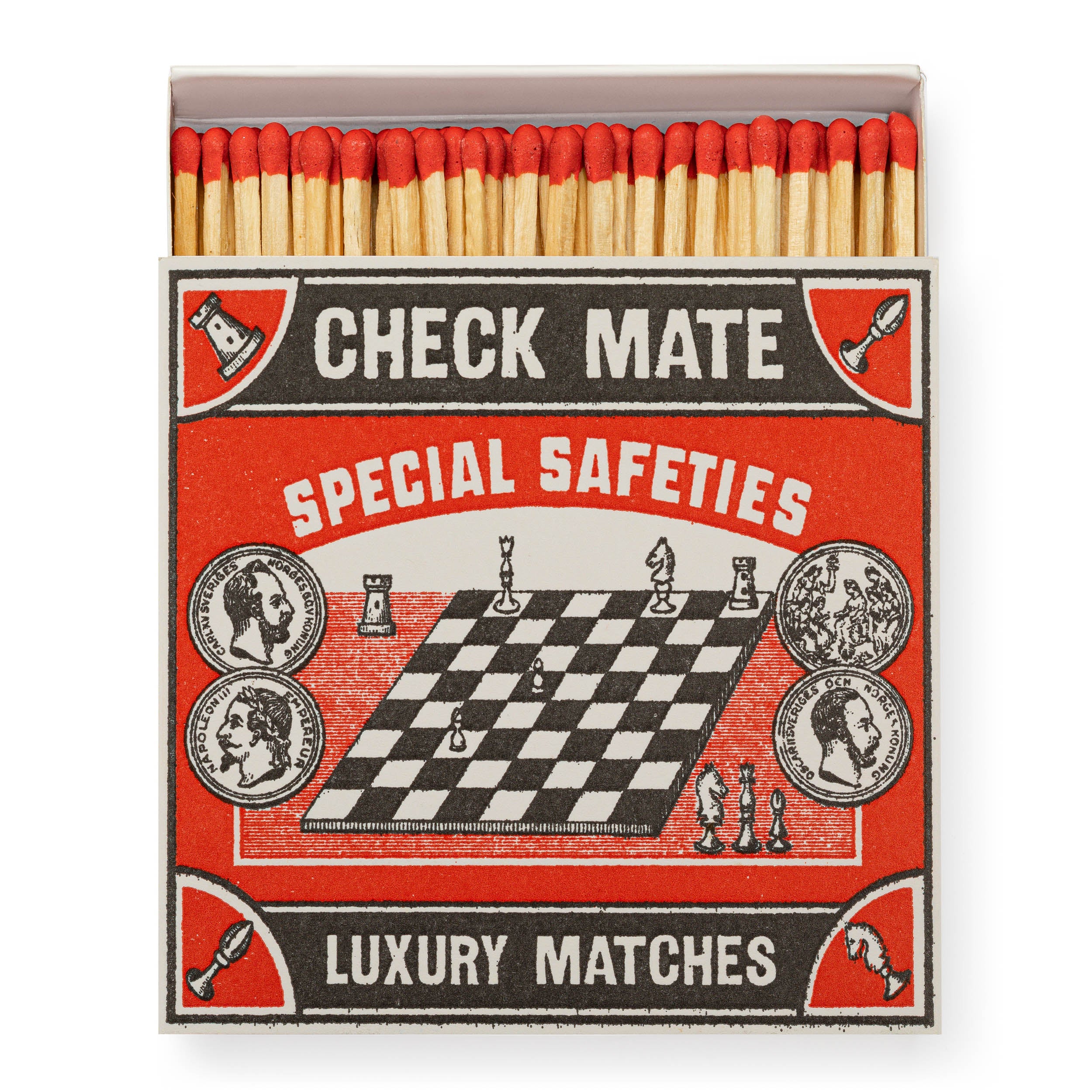 Chess Letterpress Matchbox – Matches for Candles & Lanterns – Noble ...