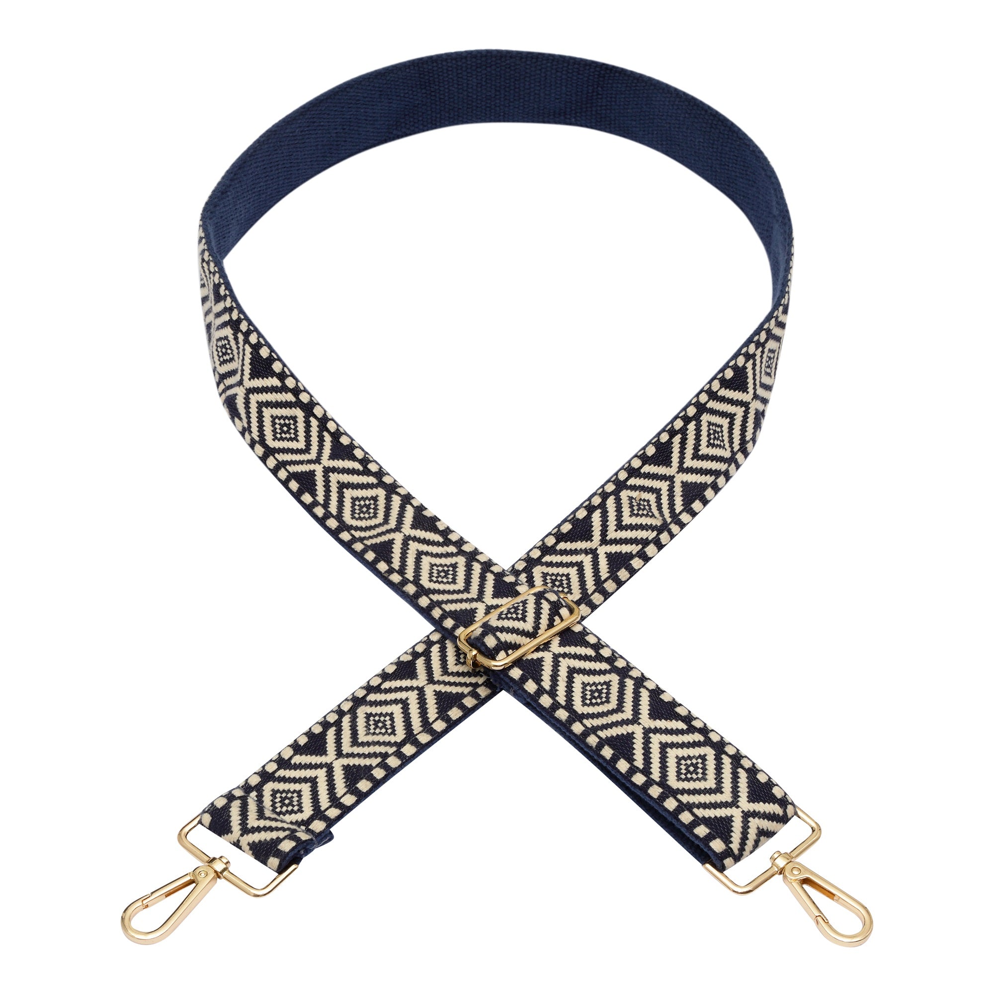 Blue & White Pattern Strap – Noble Macmillan